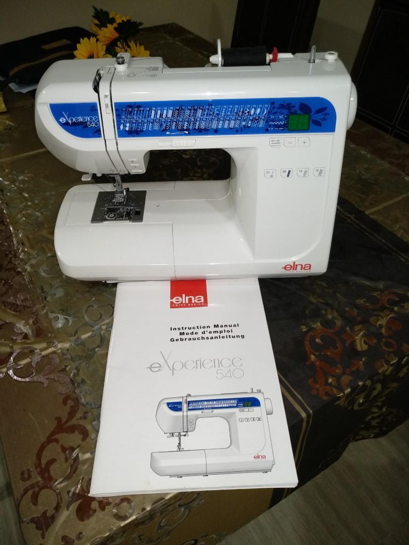 Elna sewing machine. Experience 540, Furniture & Home Living, Furniture ...