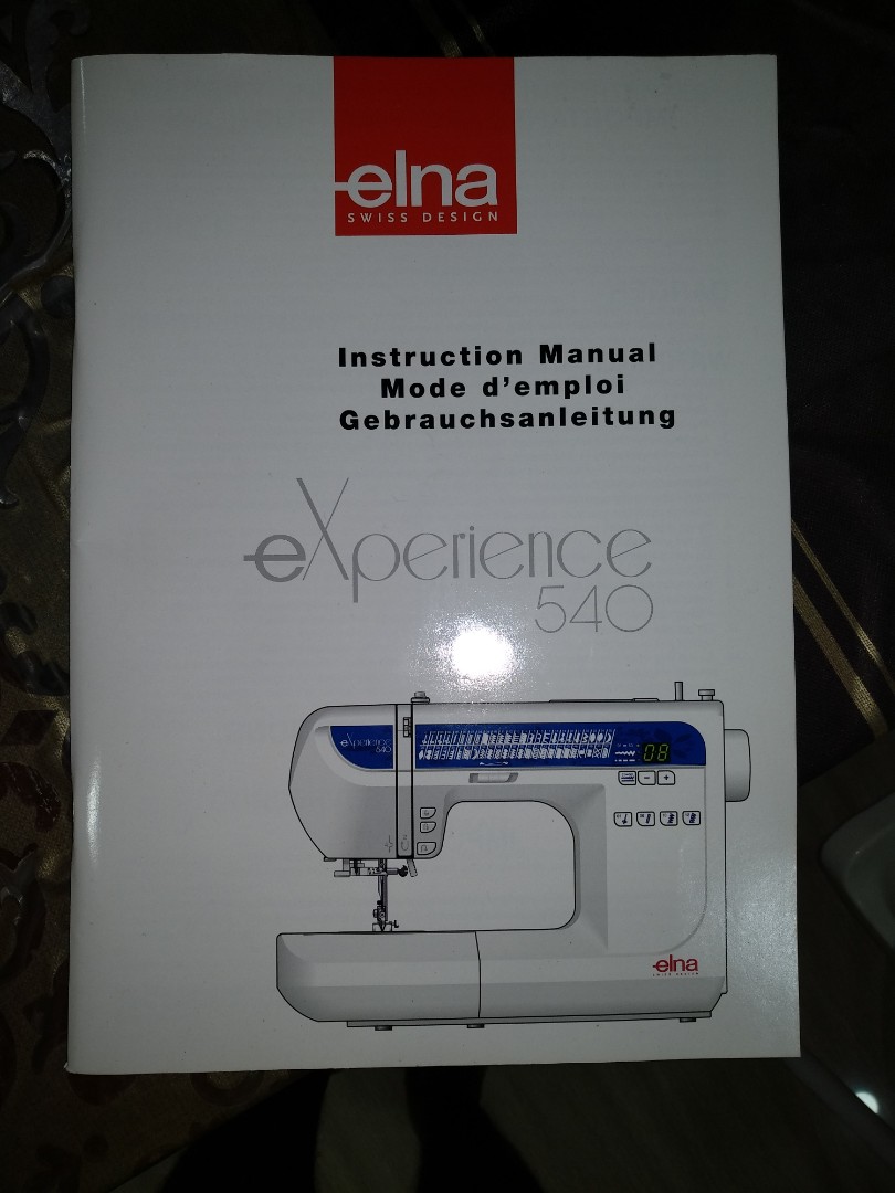 Elna sewing machine. Experience 540, Furniture & Home Living, Furniture ...