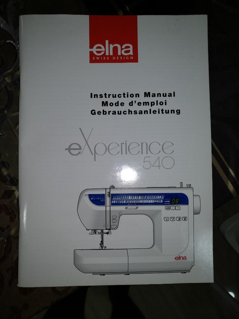 Elna sewing machine. Experience 540, Furniture & Home Living, Furniture ...