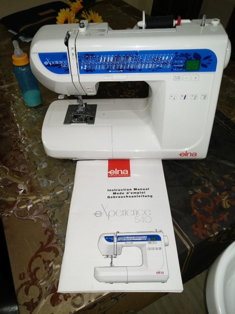 Elna sewing machine. Experience 540, Furniture & Home Living, Furniture ...