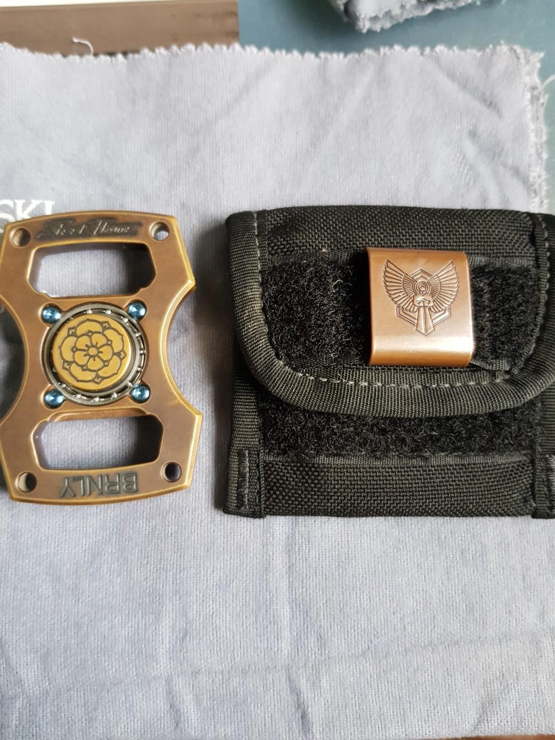 Lucas Burnley x Steel Flame Brass Cypop Fidget Spinner. Includes a Rose ...