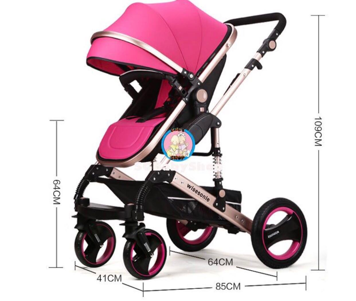 Pink Stroller, Babies & Kids, Going Out, Strollers on Carousell
