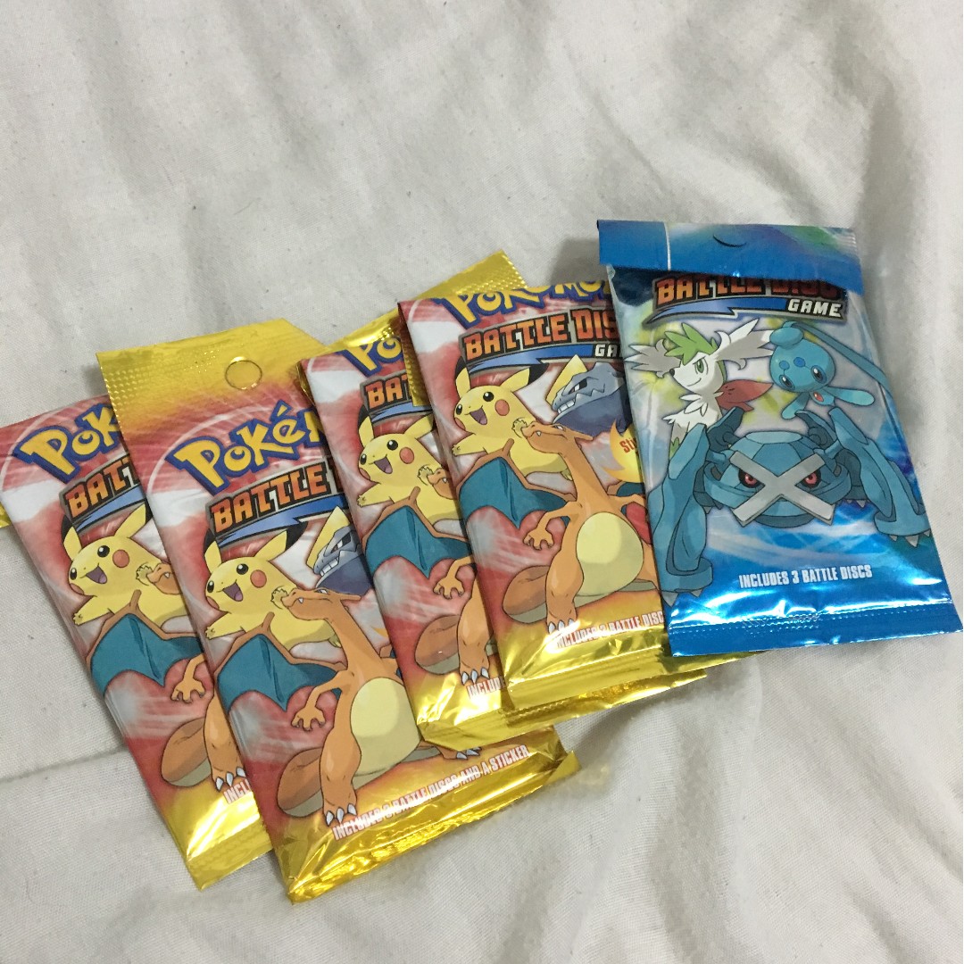 Pokemon Battle Disc Game: Superpack Booster x 5, Hobbies & Toys, Toys ...