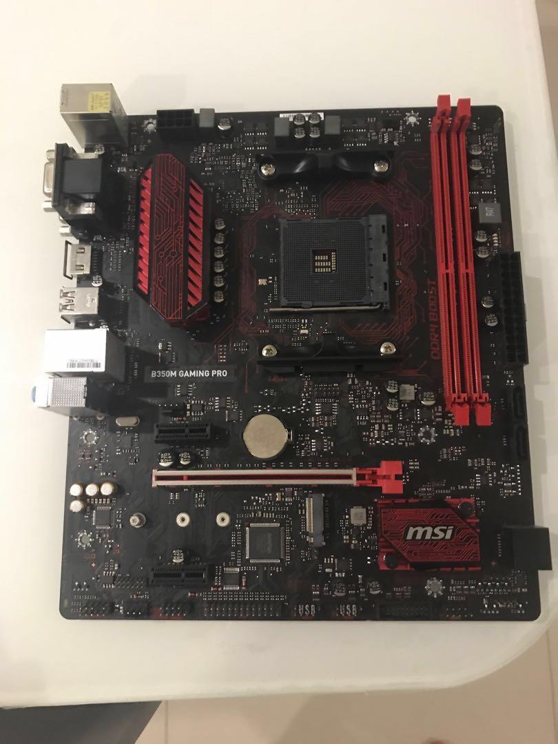 Possibly dead MSI B30M gaming pro motherboard, Computers & Tech, Parts ...