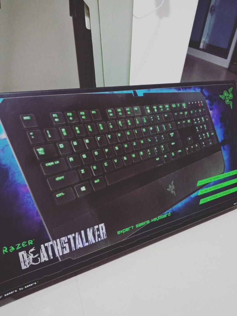 RAZER DEATHSTALKER ESSENTIAL GAMING KEYBOARD, Computers & Tech, Parts ...