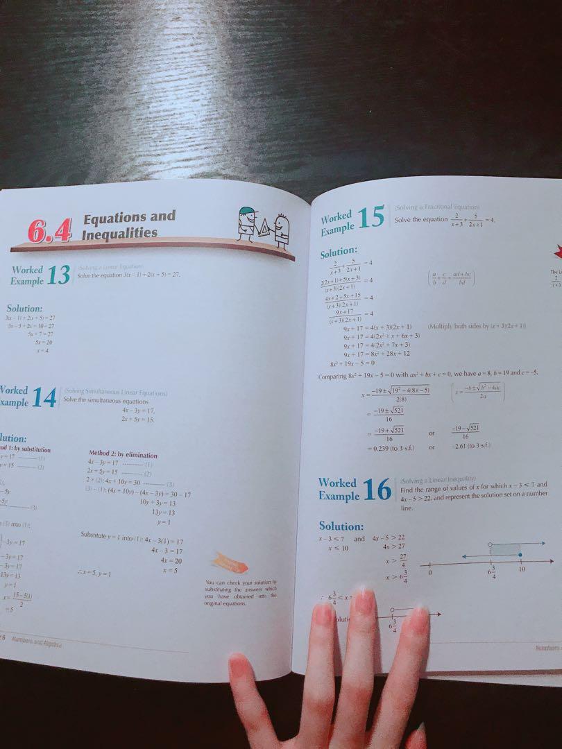 Secondary 4 E-Math textbook (totally new), Hobbies & Toys, Books ...