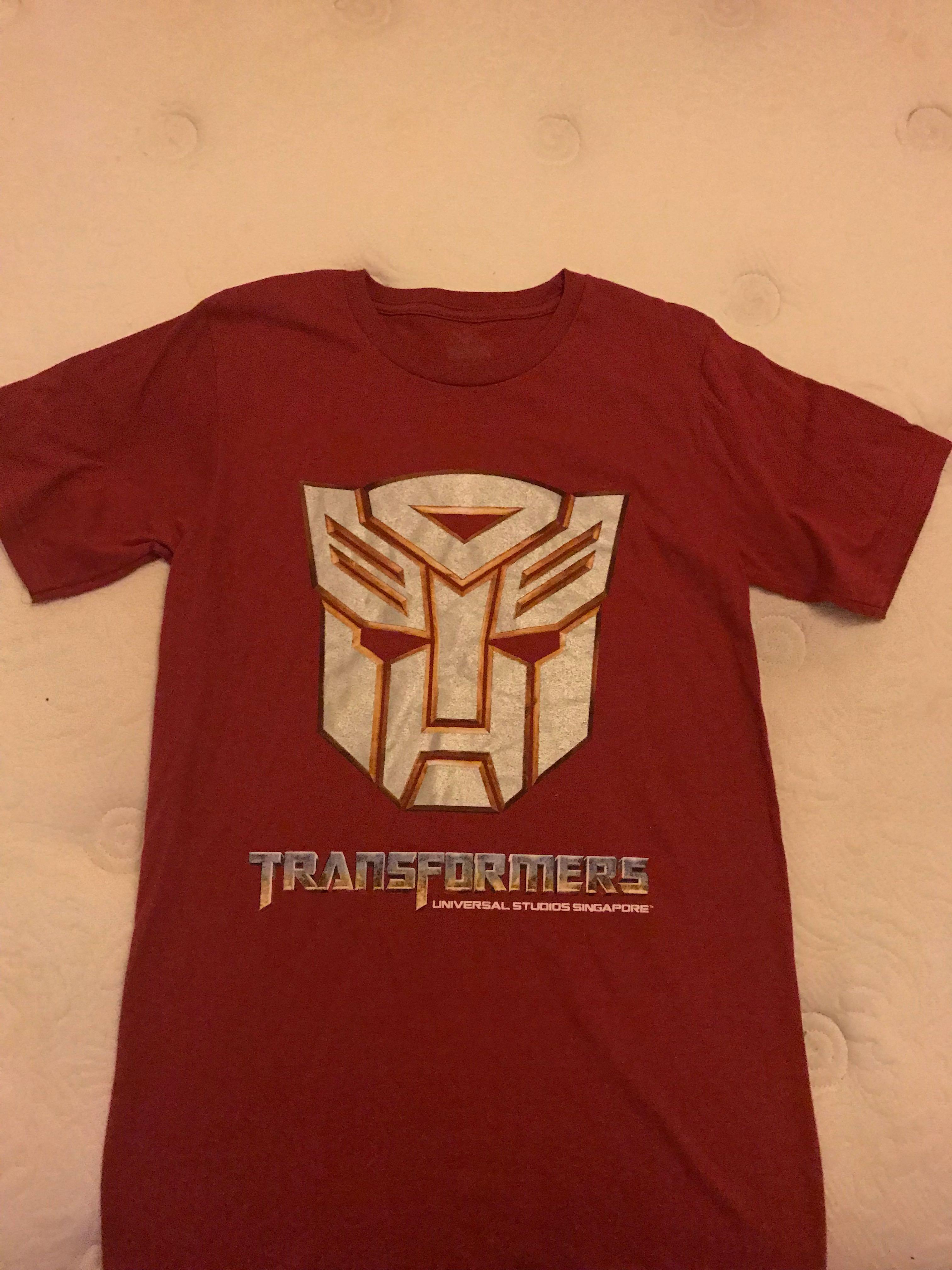 Transformer shirt from Universal studios Singpaore, Men's Fashion, Tops ...