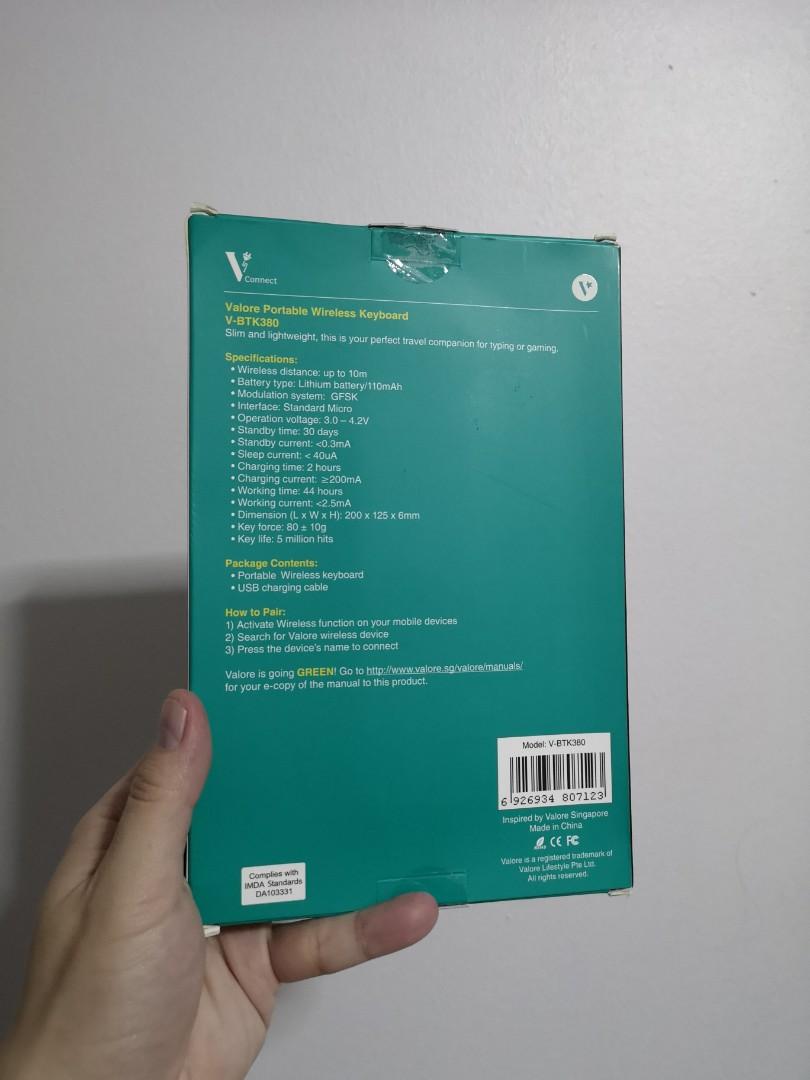 Valore Portable Wireless Keyboard, Computers & Tech, Parts ...