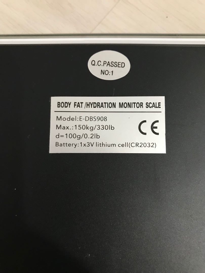 Weighing scale - Body fat/ hydration monitor scale (Endo), Everything ...
