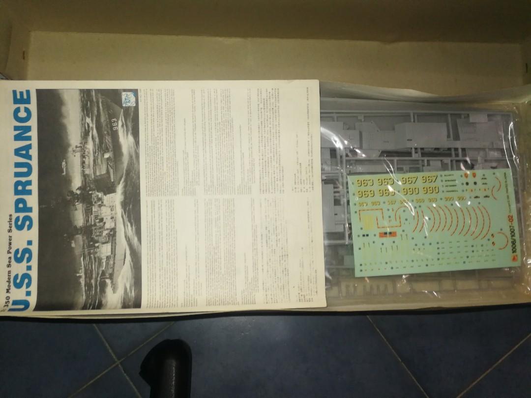 戰艦模型1/350 USS Spruance (VLS Destroyer), 興趣及遊戲, 玩具 & 遊戲類 - Carousell