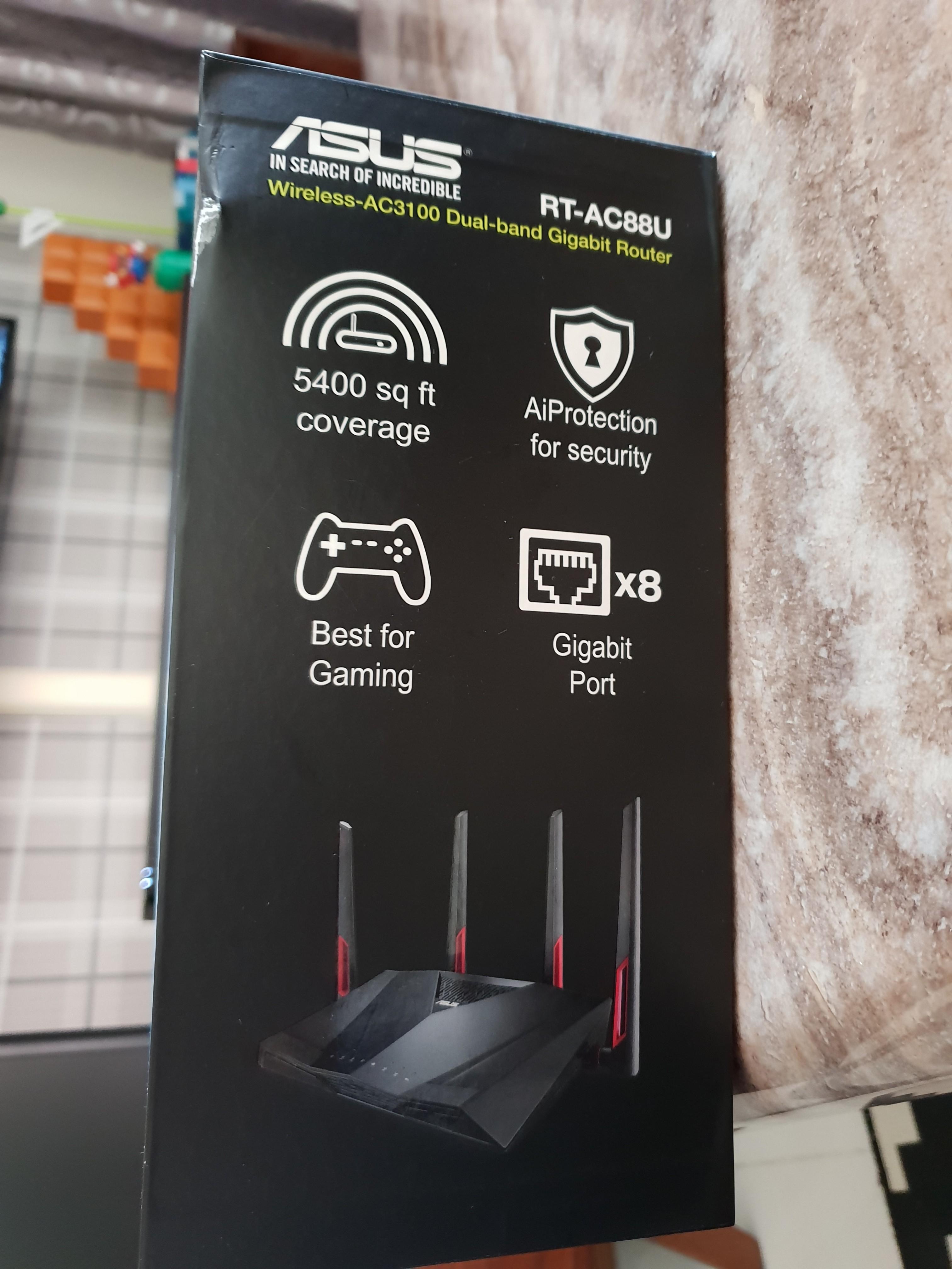 Asus RT AC88U AC 3100 Dual-band Gigabit Router, Computers & Tech, Parts ...