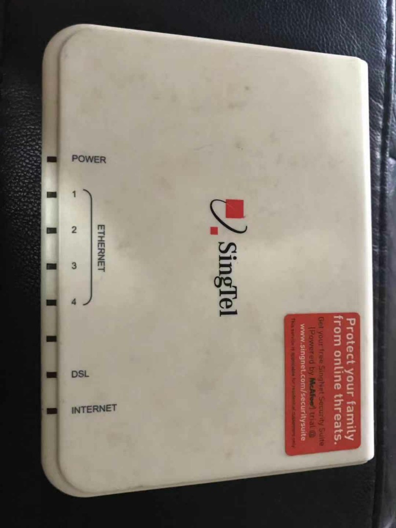 Aztech DSL 1000er modem router, Computers & Tech, Parts & Accessories ...