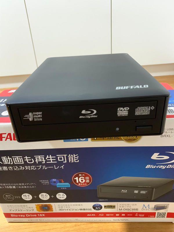 BUFFALO External Blue-Ray Disc Drive 16x, Computers & Tech, Parts ...