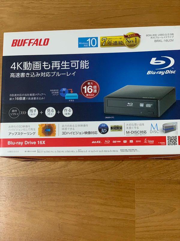 BUFFALO External Blue-Ray Disc Drive 16x, Computers & Tech, Parts ...