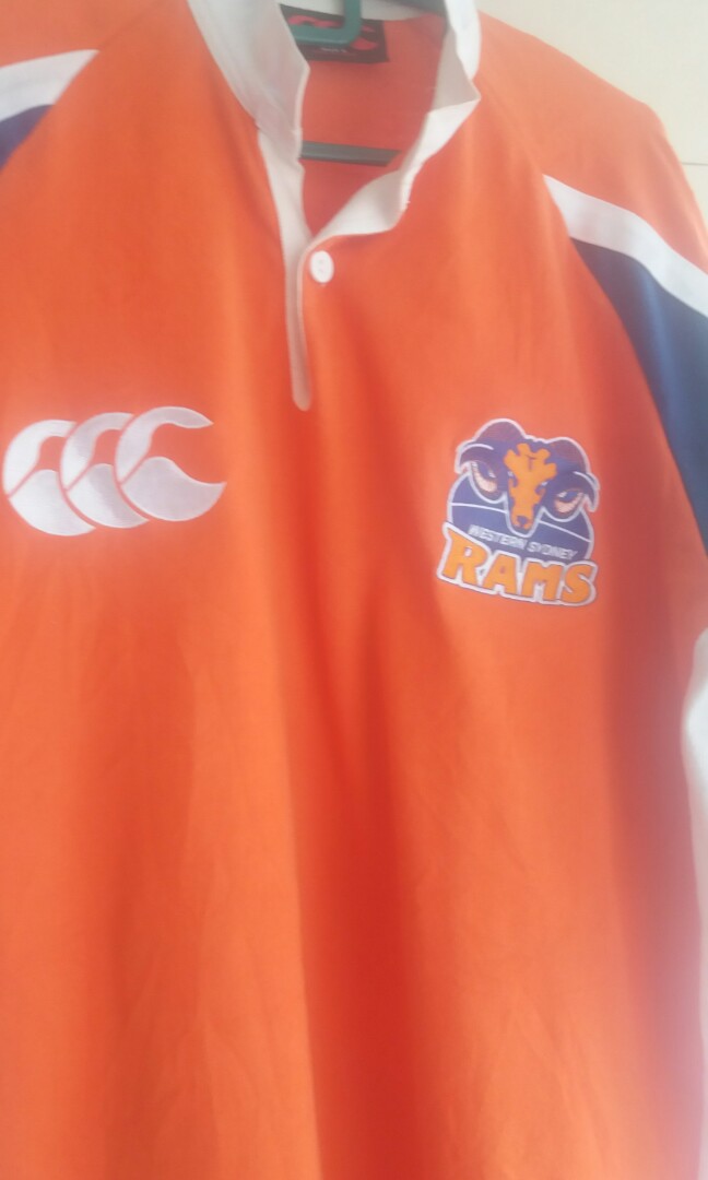 Canterbury western sydney rams rugby jersey, Men's Fashion, Tops & Sets ...