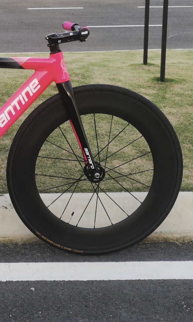 Carbon 88mm track wheelset, Bicycles & PMDs, Bicycles, Fixies on Carousell