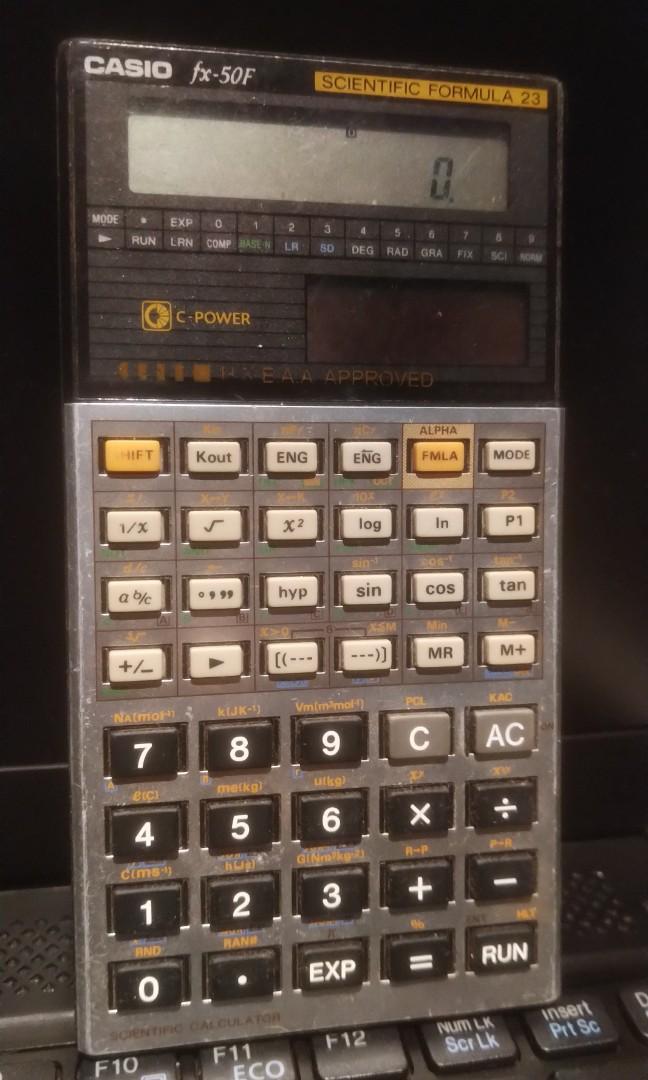 Casio fx-50F Calculator, 興趣及遊戲, 手作＆自家設計, 文具 - Carousell