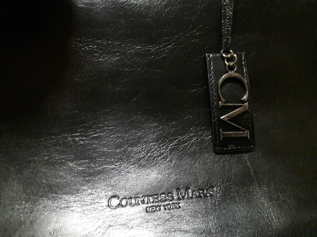 Countess Mara New York Black Handbag, Luxury, Bags & Wallets on Carousell