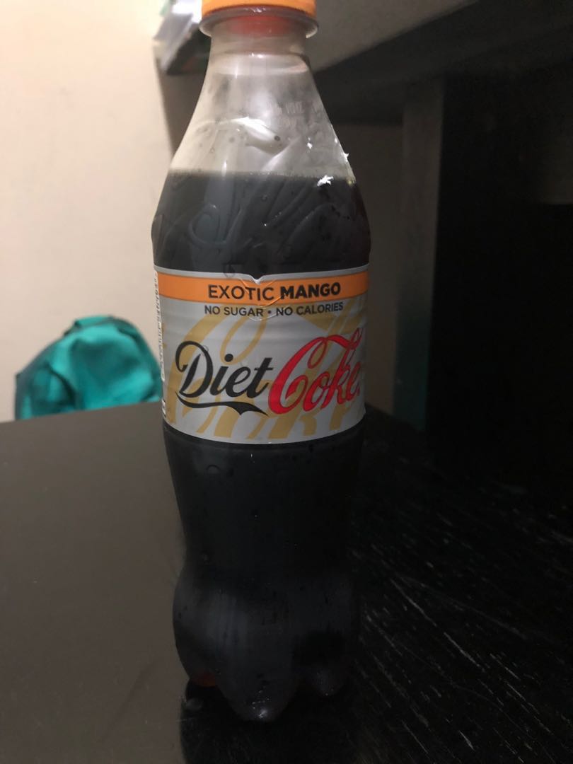Diet Coke exotic mango, Food & Drinks, Packaged & Instant Food on Carousell