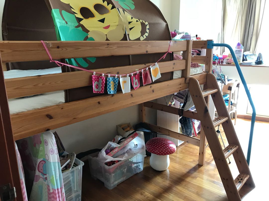 Flexa loft bed frame, Furniture & Home Living, Furniture, Bed Frames ...