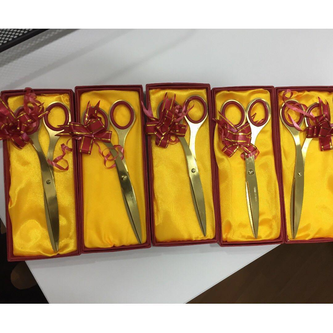 Golden Scissors for Ribbon Cutting Ceremony (Last 2 pairs), Hobbies ...