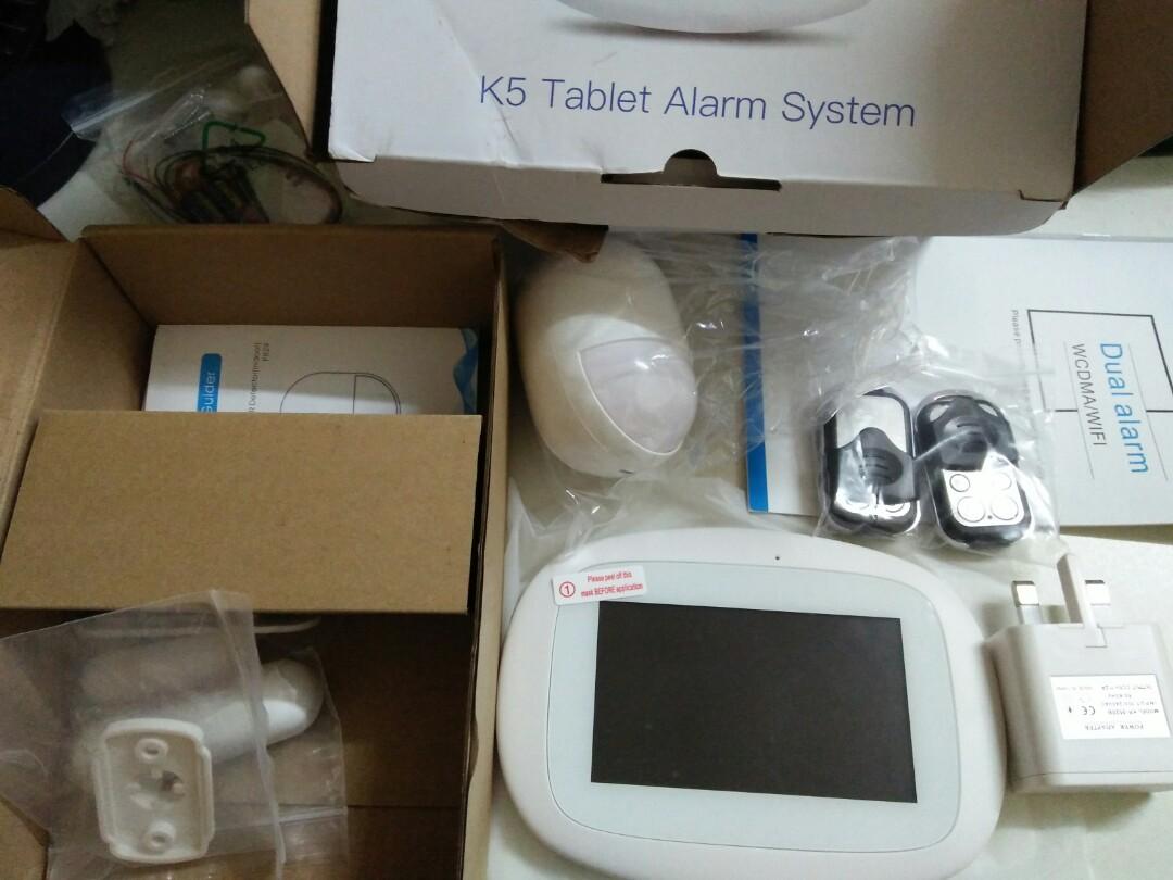 K5 Tablet Alarm System, Furniture & Home Living, Security & Locks ...