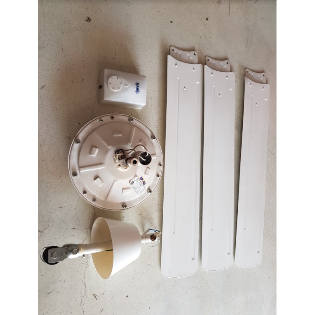 KAWA 60" Ceiling Fan (3 blade, 3 speed regulator), Furniture & Home ...