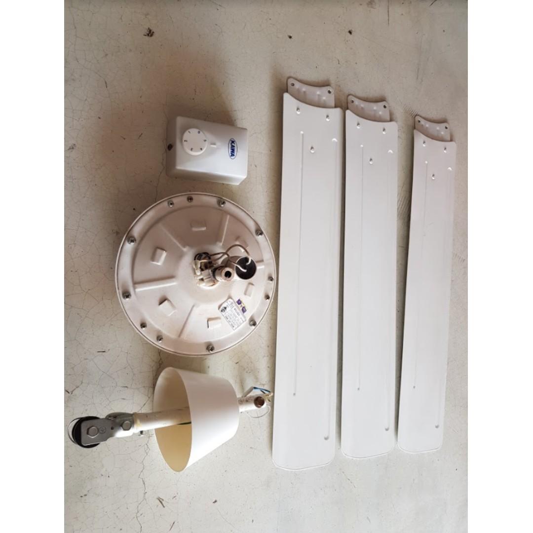 KAWA 60" Ceiling Fan (3 blade, 3 speed regulator), Furniture & Home ...