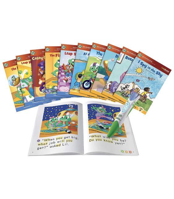 LeapFrog LeapReader System Learn to Read 10 Book Bundle, Hobbies & Toys ...
