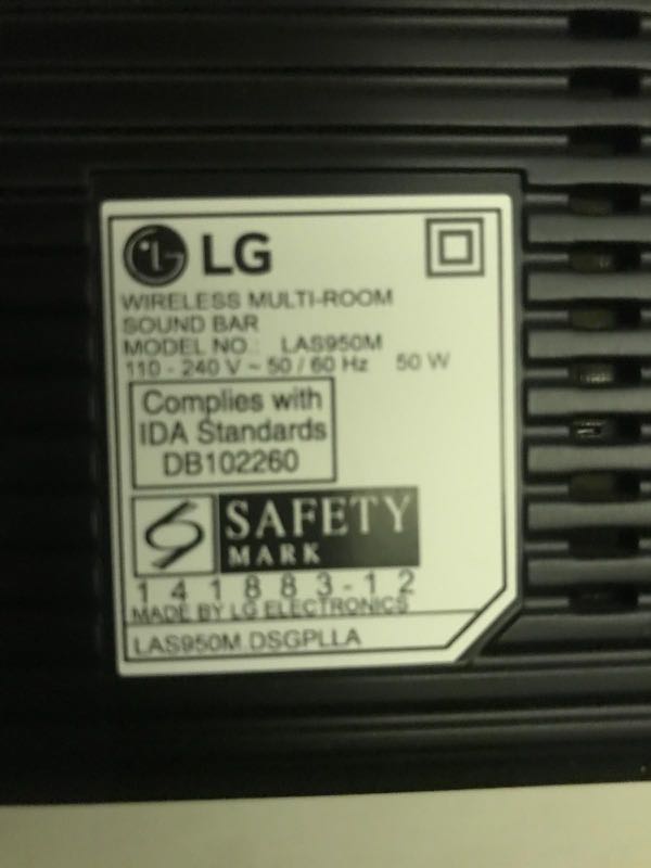 LG Sound Bar & Amplifier Set, Audio, Soundbars, Speakers & Amplifiers ...