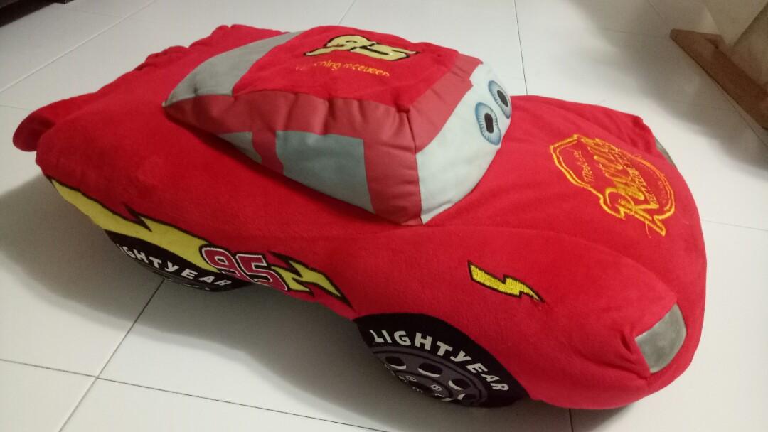 Lightning Mcqueen Giant Plush Toy, Hobbies & Toys, Toys & Games on ...