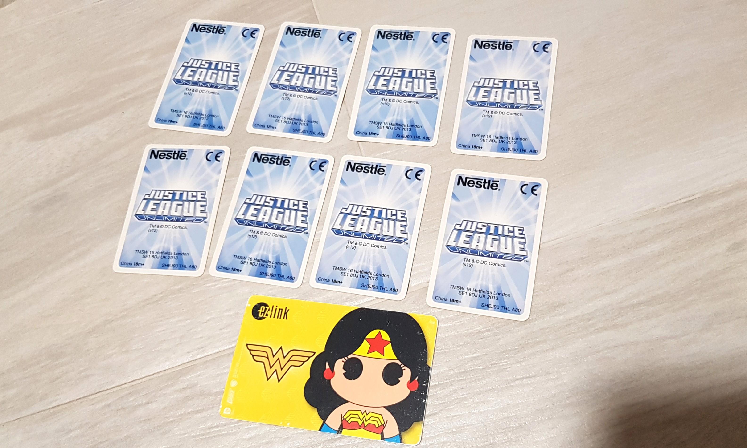 Mini justice league playing cards from Nestle, Hobbies & Toys, Toys ...