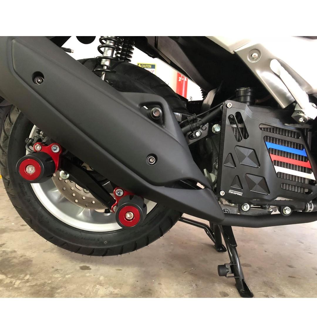 nmax xmax aerox yamaha 300 155 exhaust slider guard, Motorcycles ...