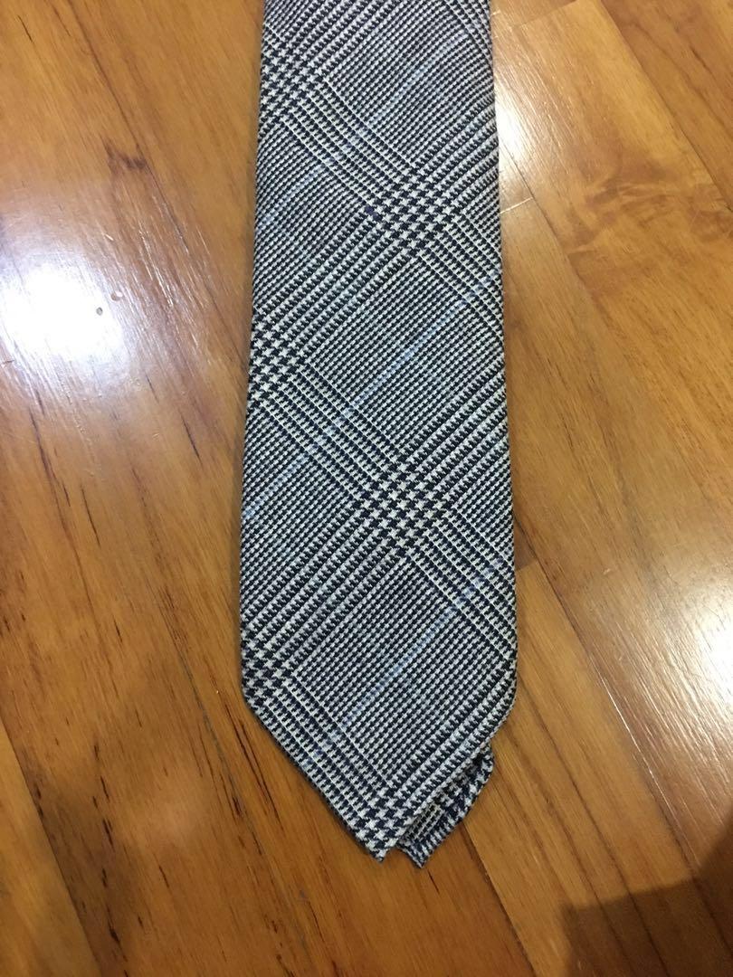 Olof 1982 Navy Cream POW tie, Men's Fashion, Tops & Sets, Formal Shirts ...