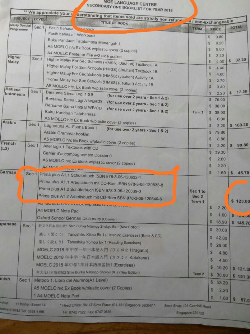 GERMAN Prima Plus A1.1-A1.2 Sec 1 Textbook and Workbook with CD ...