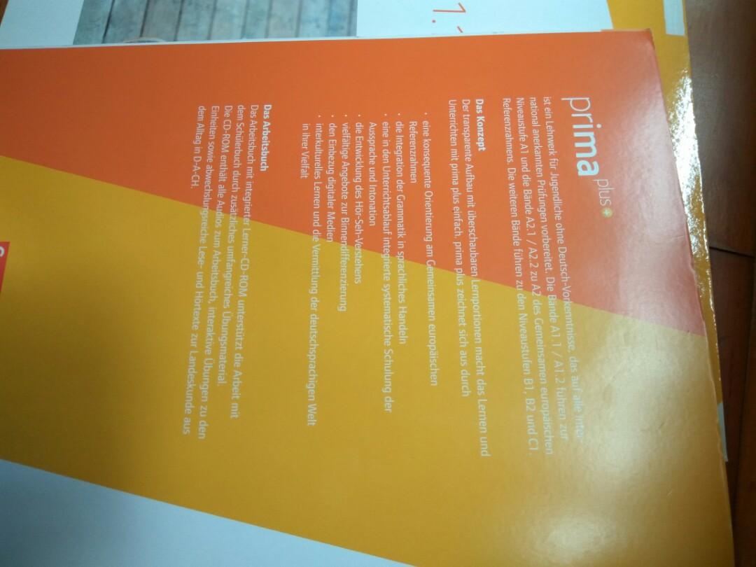 GERMAN Prima Plus A1.1-A1.2 Sec 1 Textbook and Workbook with CD ...