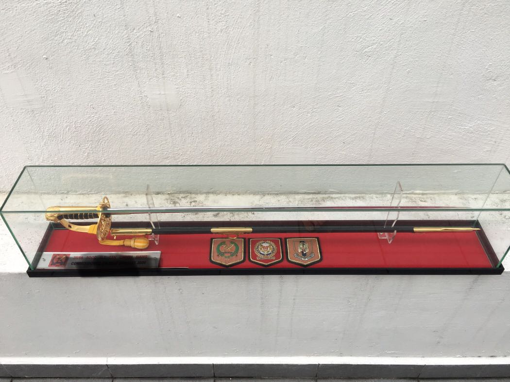 SAF Officer ceremonial sword with acrylic case, Everything Else on ...