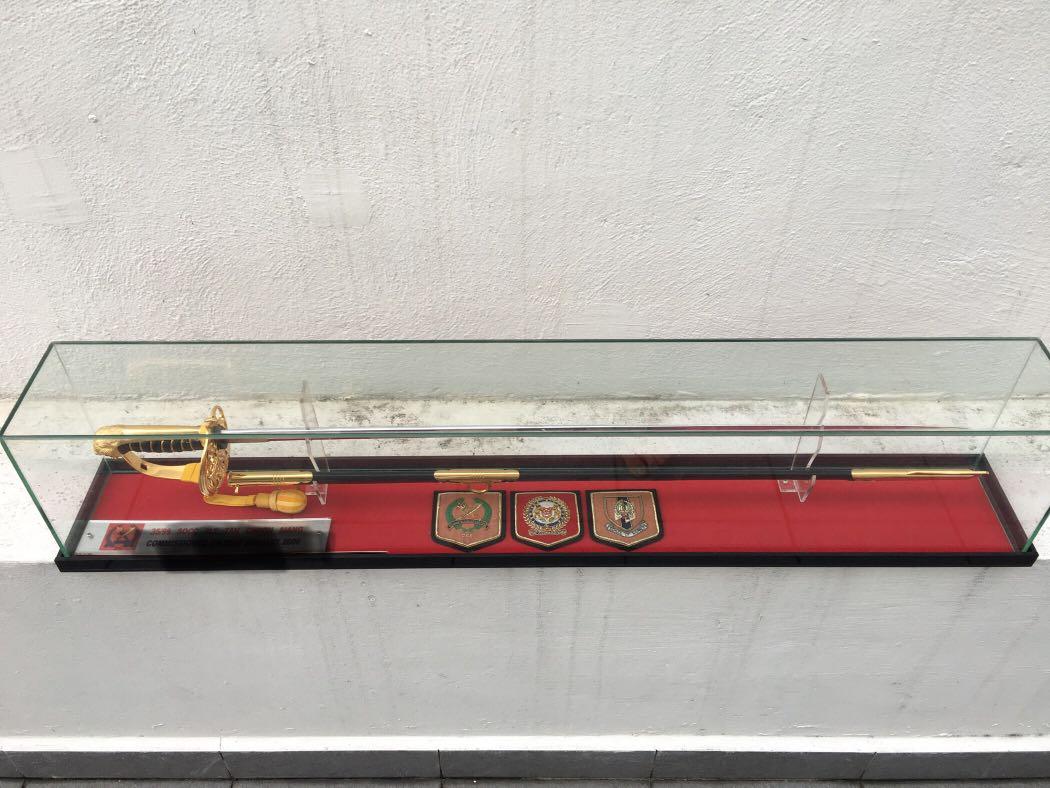 SAF Officer ceremonial sword with acrylic case, Everything Else on ...