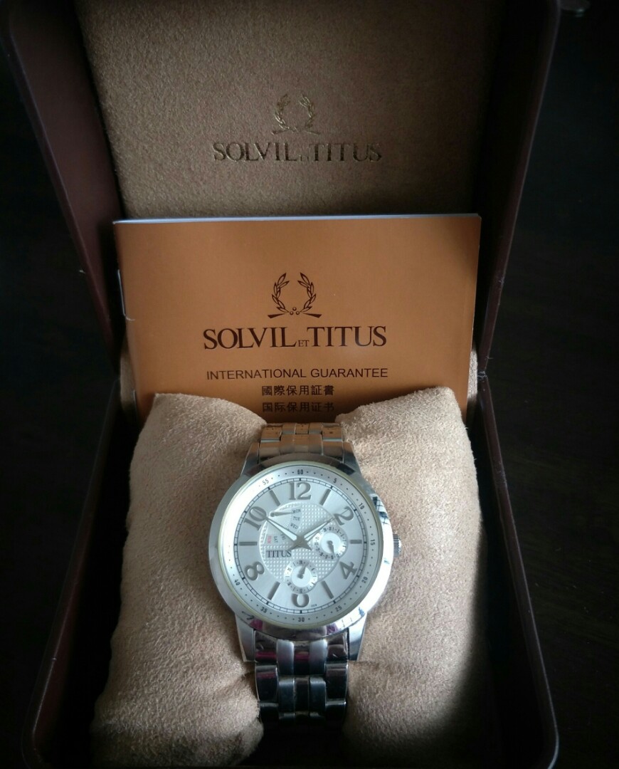 SOLVIL TITUS Men Watch, Men's Fashion, Watches & Accessories, Watches ...