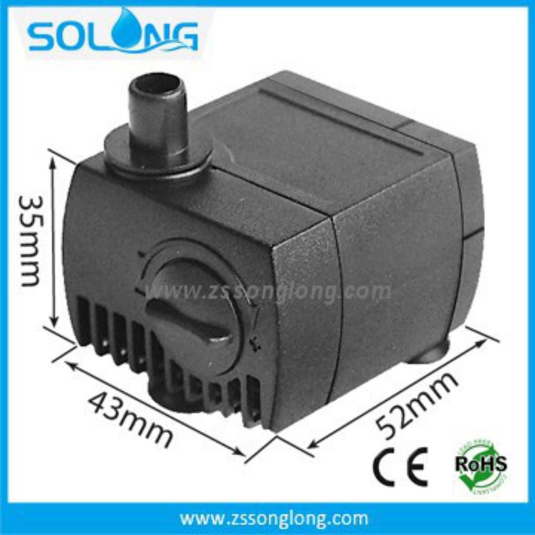 SONGLONG SL-381 4W Submersible Aquarium Pump, Pet Supplies, Homes ...