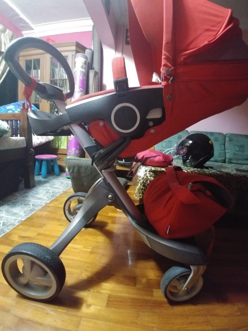 (REDUCED) Stokke Xplory Red V3, Babies & Kids, Going Out, Strollers on ...