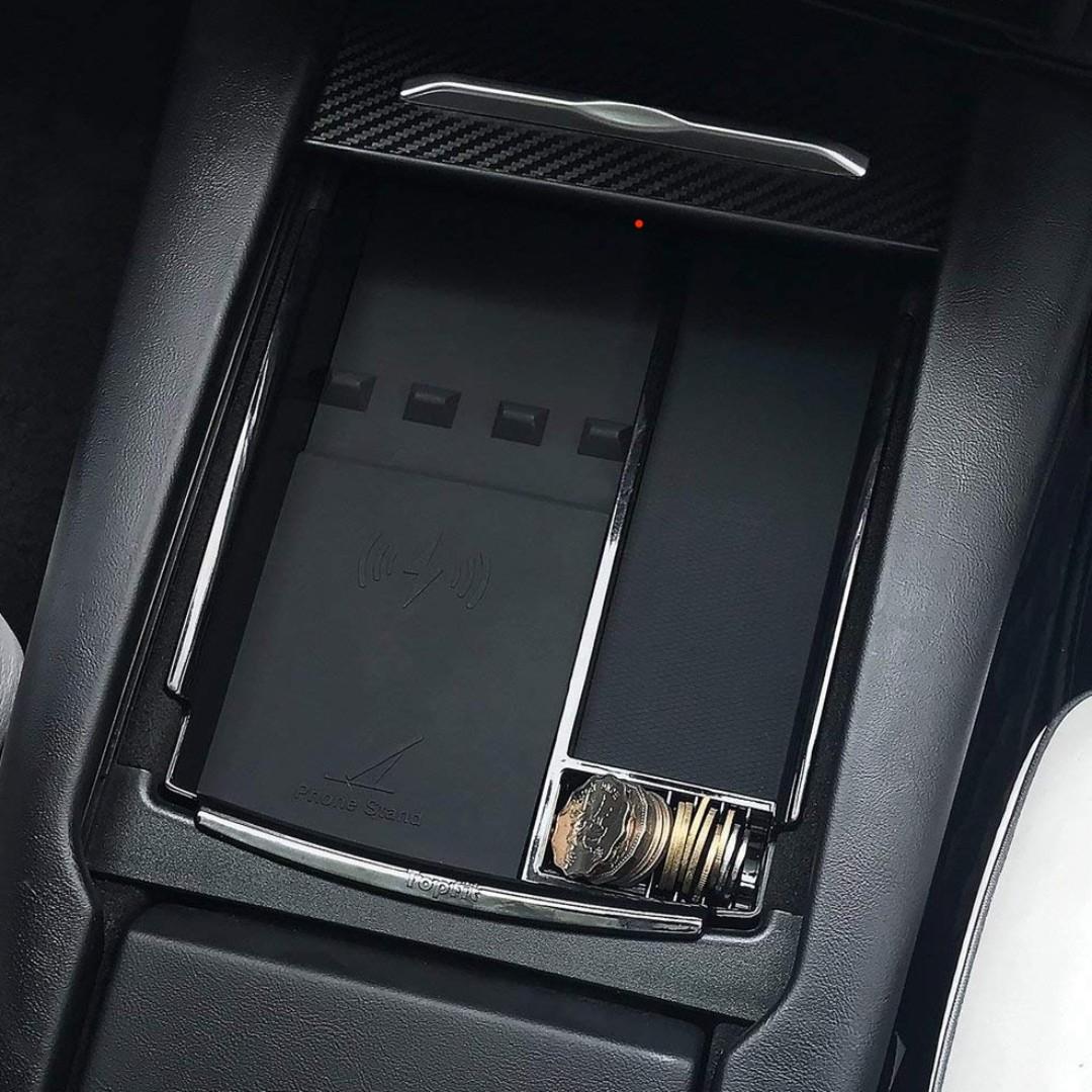 Tesla Model X 中央手箱儲物盒 Center Console Organizer, 汽車配件, 其他 - Carousell