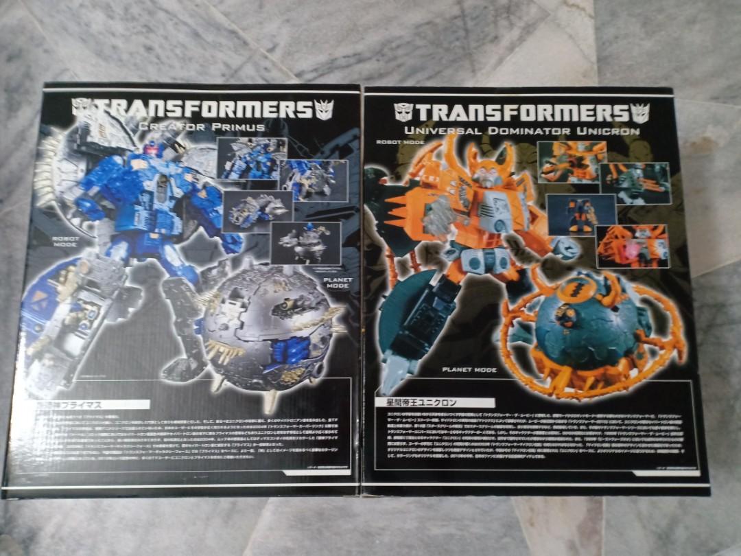 Transformers creator primus & doominator unicron, Hobbies & Toys ...