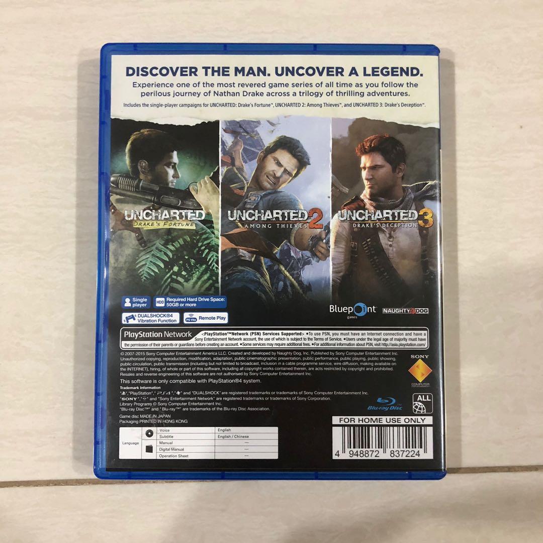 Uncharted: The Nathan Drake Collection (PS4), Video Gaming, Video Games ...