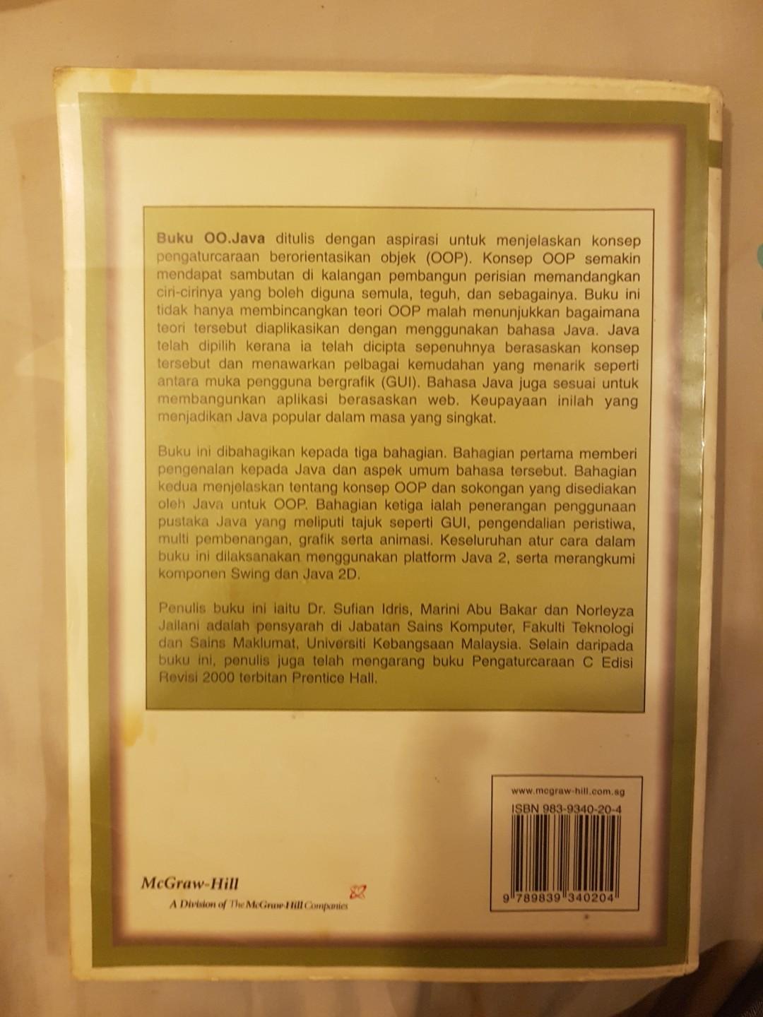 00.Java Pengaturcaraan berorientasikan Objek Menggunakam Java, Hobbies ...