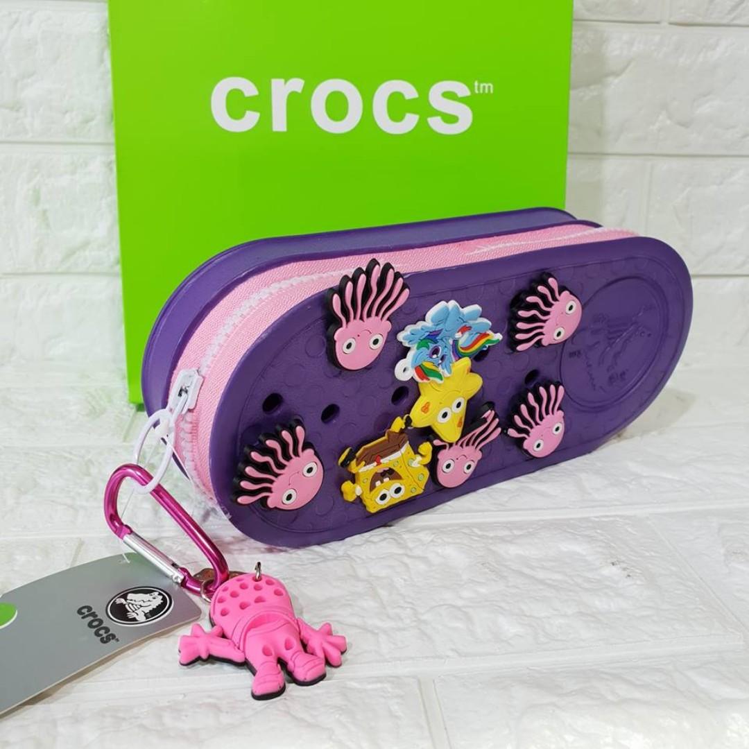 Crocs Kiddie Pencil Case - Violet, Babies & Kids, Babies & Kids Fashion ...