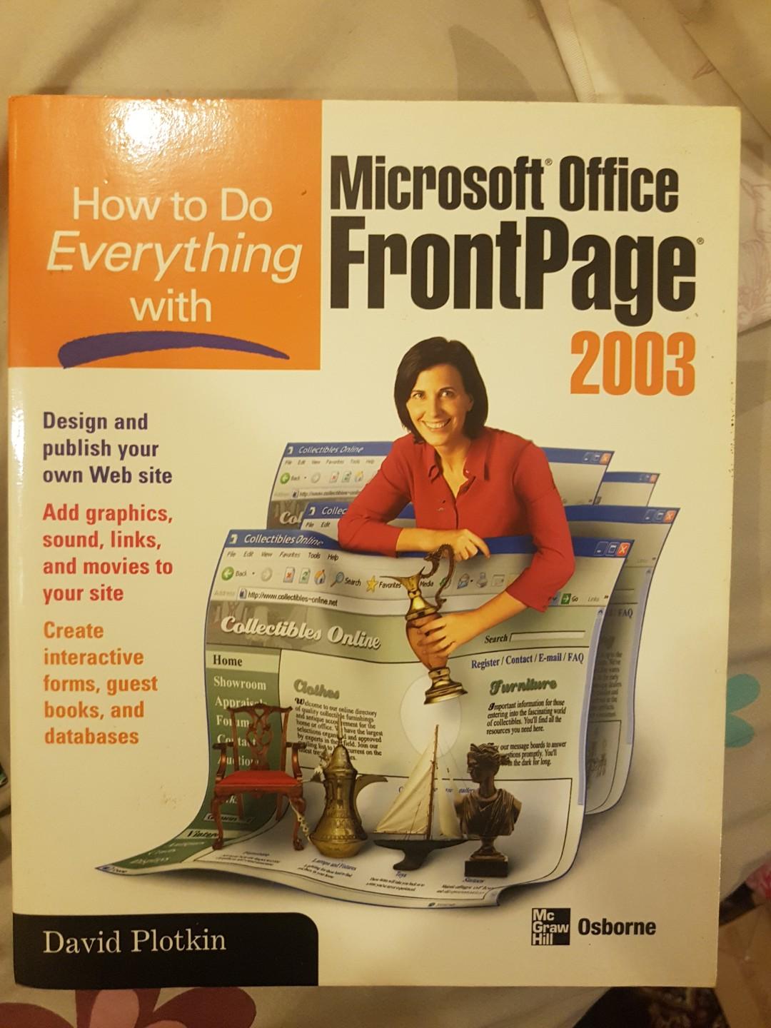 How to do Everything with Microsoft Office Frontpage, Hobbies & Toys, Books & Magazines ...