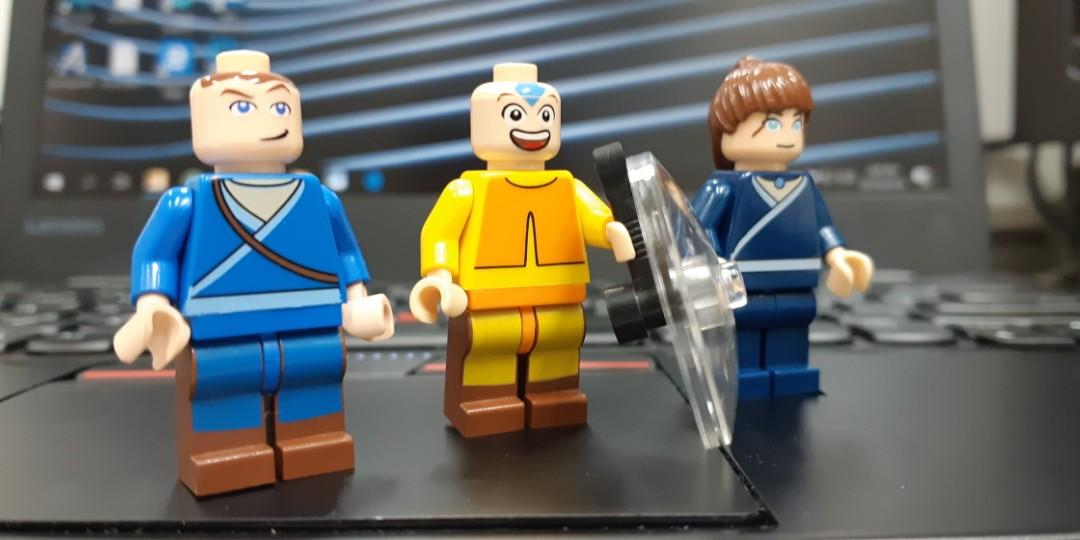 LEGO 3828/3829 AVATAR - Aang, Sokka, Firebender, Fire Nation Soldier ...