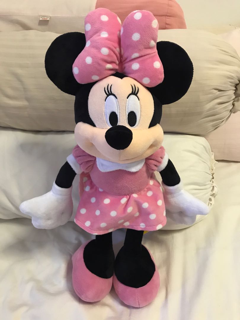 Minnie Mouse Soft Toy in pink dress, Hobbies & Toys, Toys & Games on ...