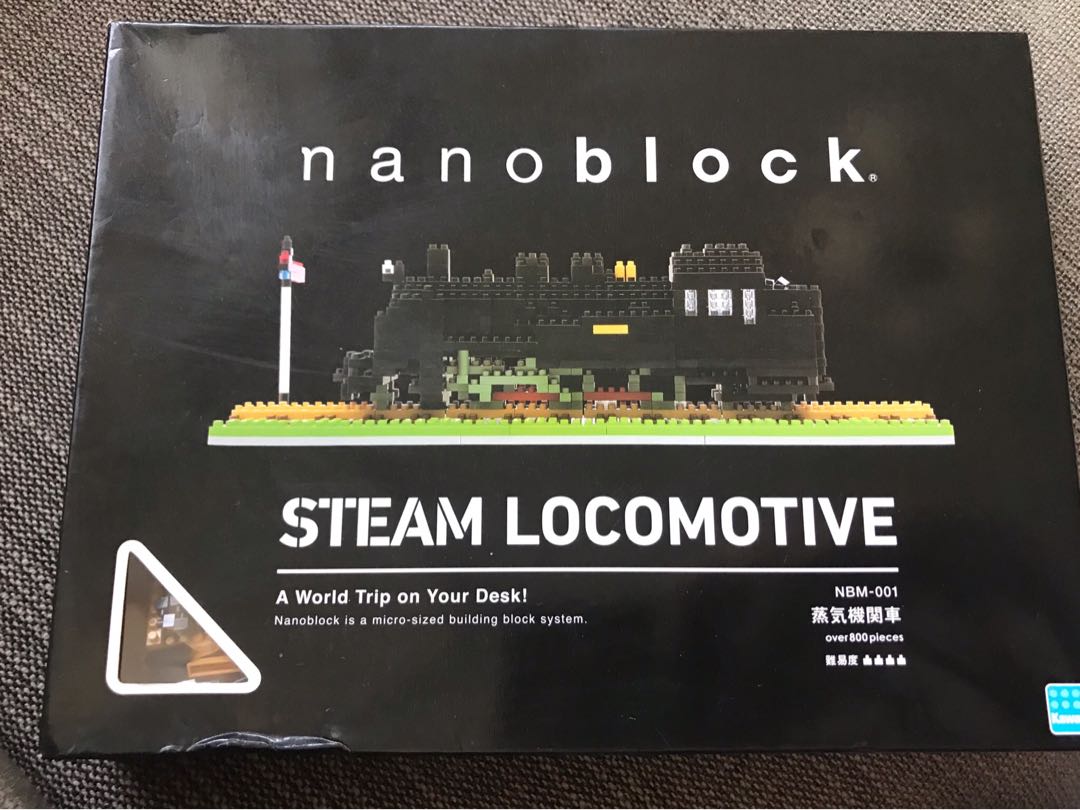 Nanoblock NBM-001steam locomotive蒸氣機關車, 興趣及遊戲, 玩具 & 遊戲類 - Carousell